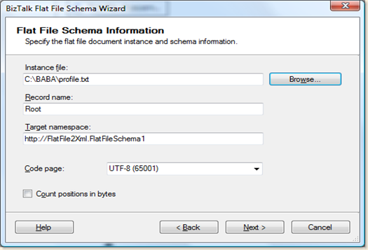 Bytes Matters: BizTalk Flat File Schema Wizard. Bytes Matters: BizTalk Flat File Schema Wizard.